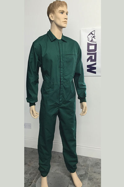 Poly Cotton – Green - Boiler Suit – Lyndon - Dr Workwear