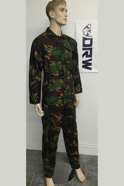 Poly Cotton – Army Camo - Boiler Suit - Stud Press Front - 1xChest ...